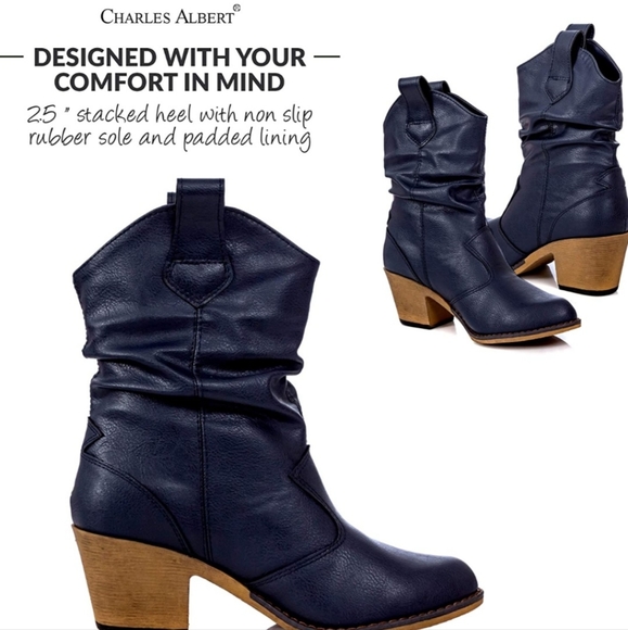 Charles Albert | Shoes | Charles Albert Slouch Western Cowboy Boots ...